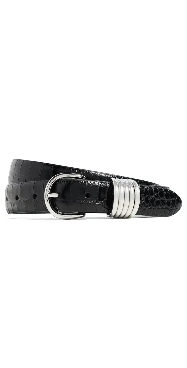 Anderson's Faux Croc Leather Belt - Black