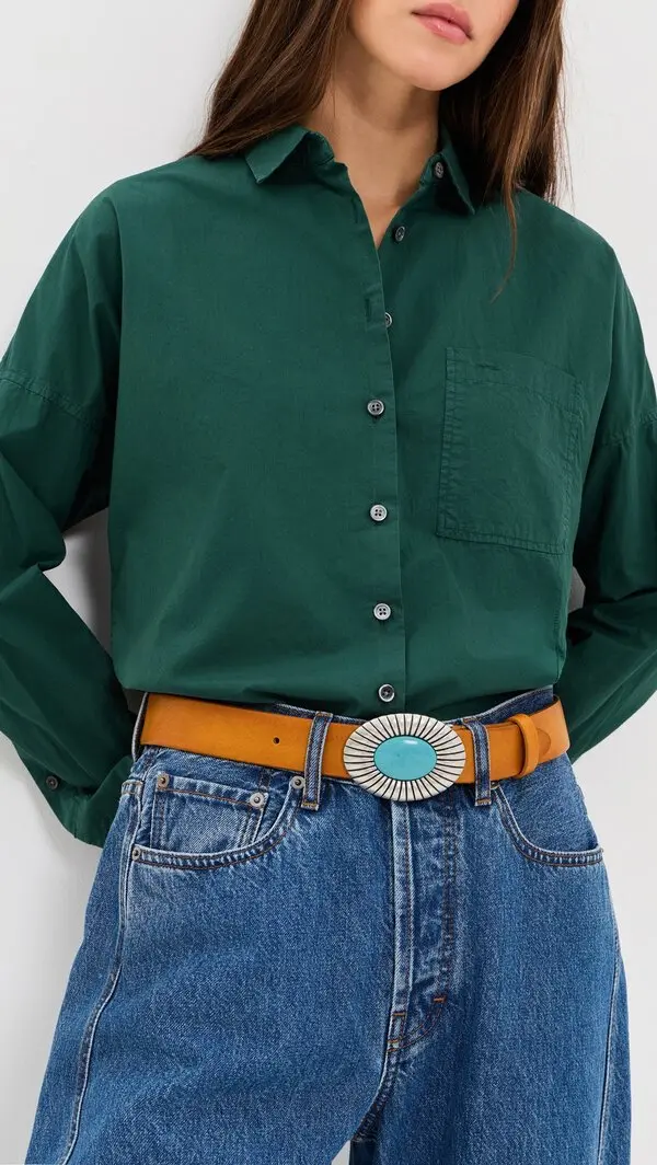 Anderson's Full Grain Leather Belt - Yellow