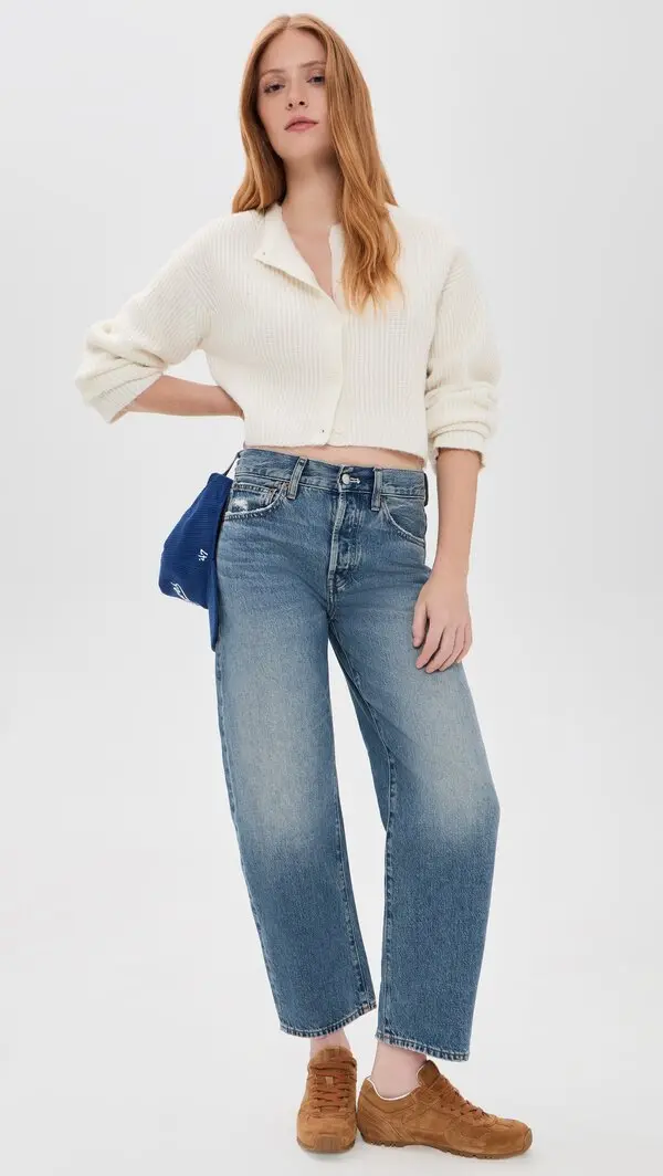Good American The Shrunken Cable Cardigan