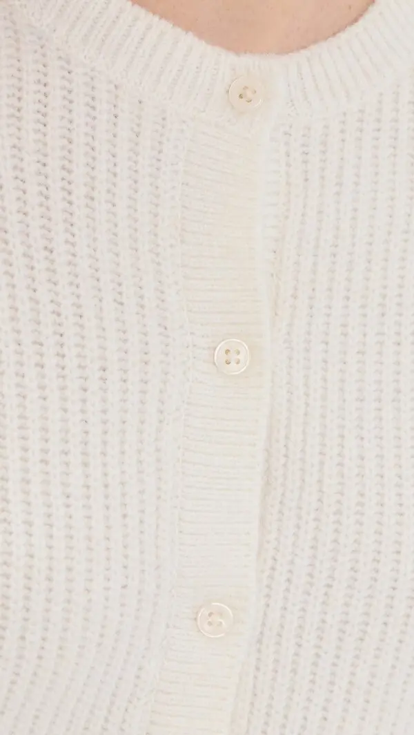 Good American The Shrunken Cable Cardigan