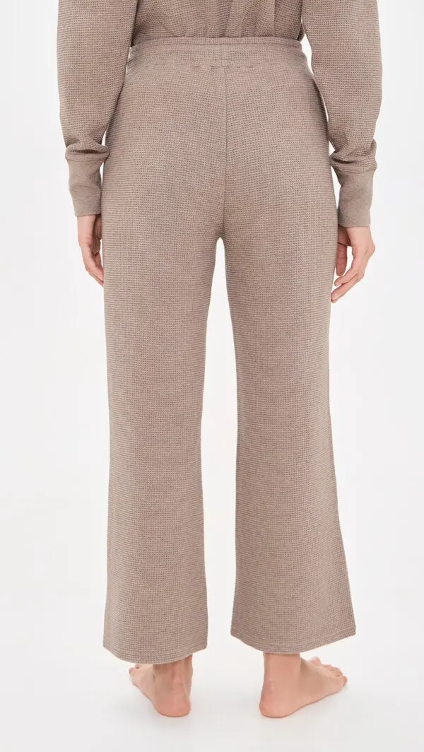 NEGATIVE Waffle Knit Cropped Track Pants