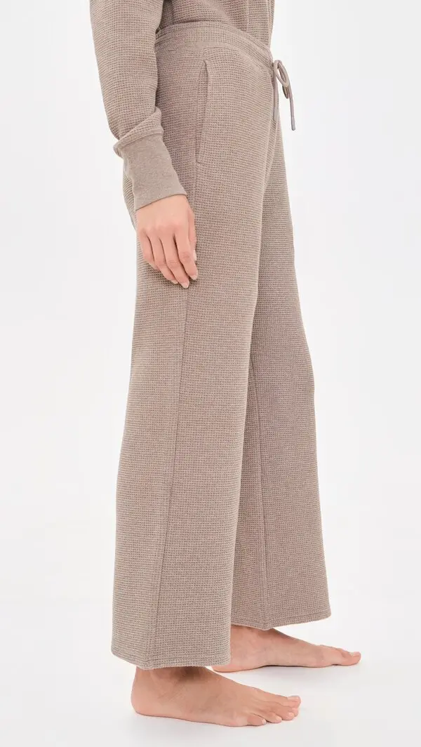 NEGATIVE Waffle Knit Cropped Track Pants