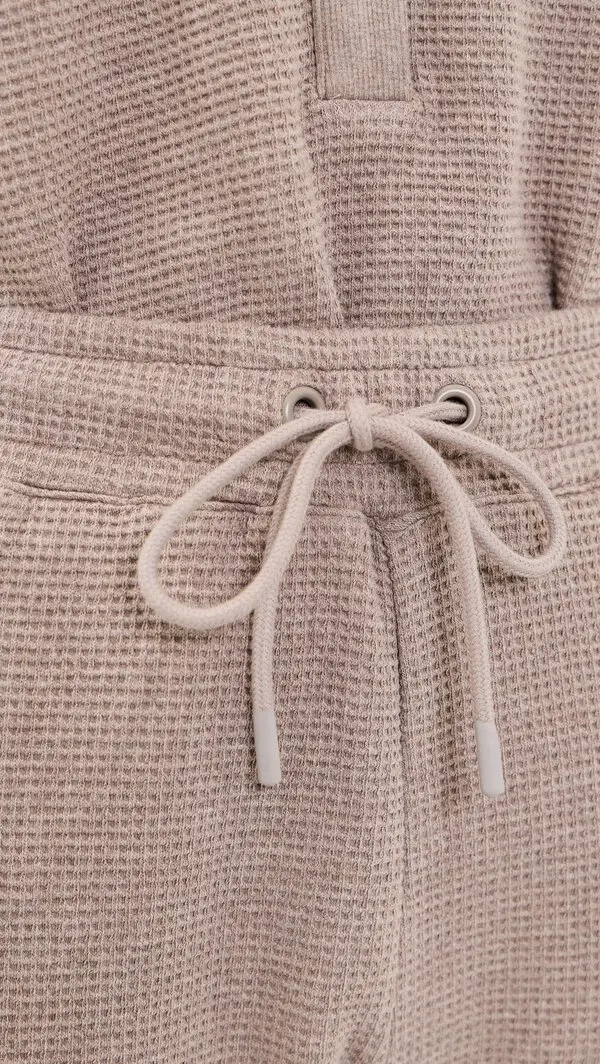 NEGATIVE Waffle Knit Cropped Track Pants