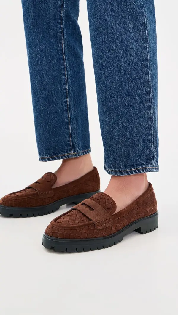 LOEFFLER RANDALL Rina Lug Sole Loafers