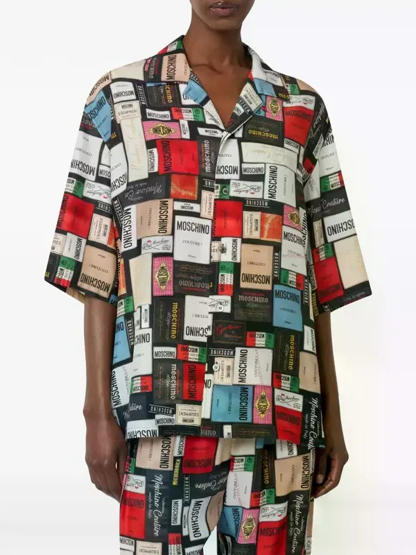 Moschino Printed Silk Shirt