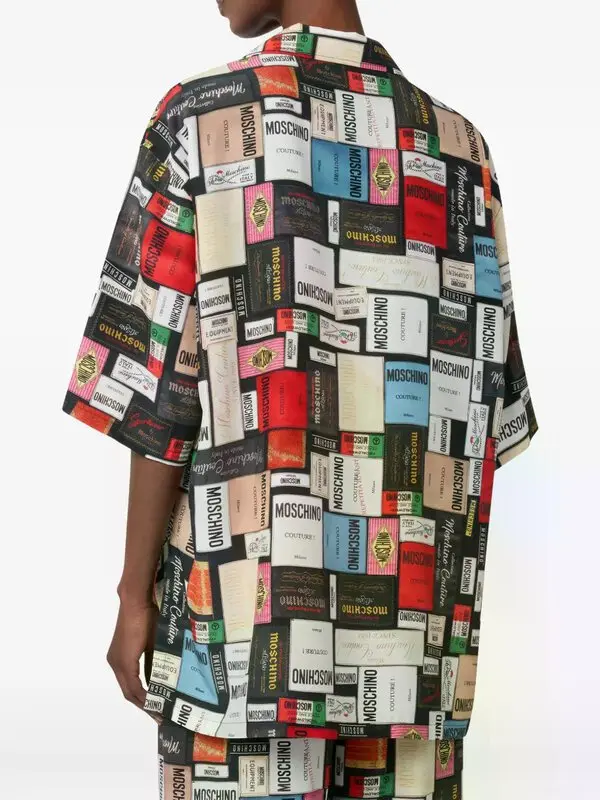 Moschino Printed Silk Shirt