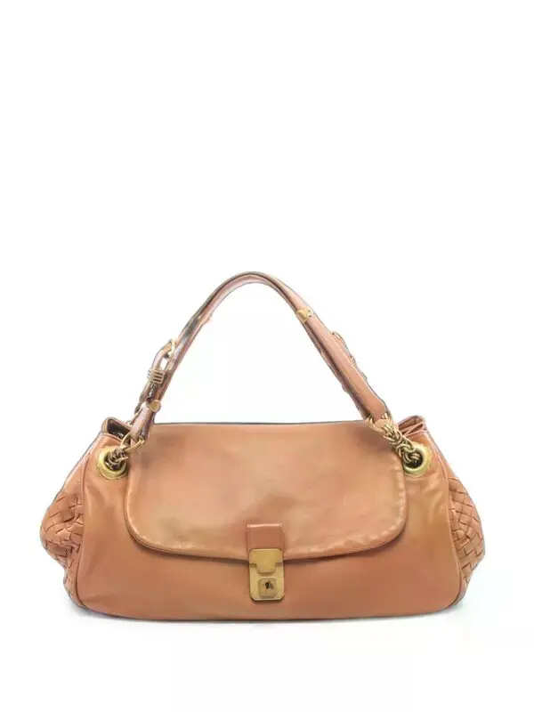 Bottega Veneta 2000s Intrecciato Tote Bag - Brown