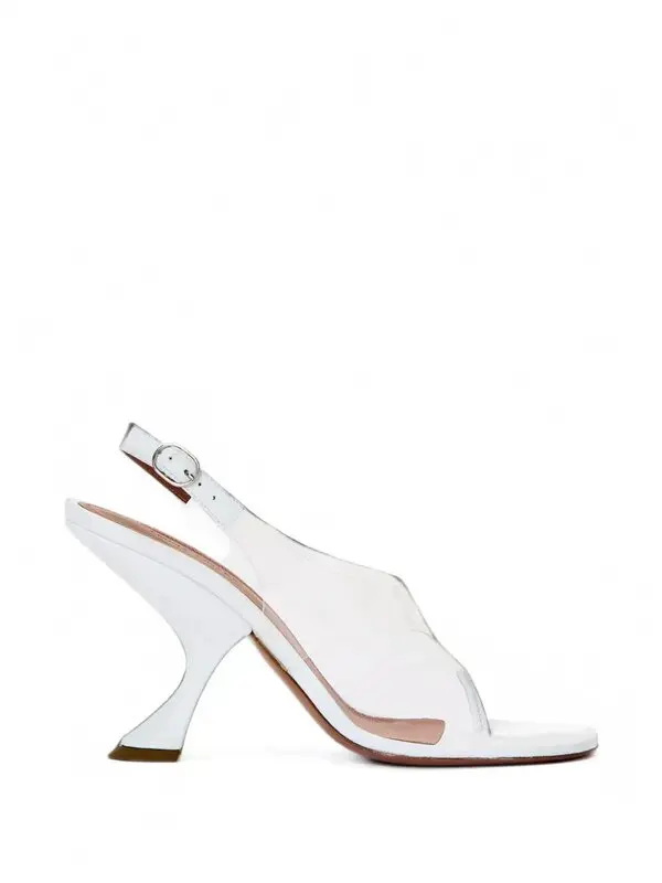 Amina Muaddi Mackenzie Thong Heeled Sandals