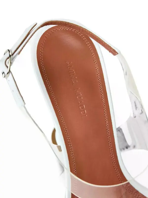 Amina Muaddi Mackenzie Thong Heeled Sandals