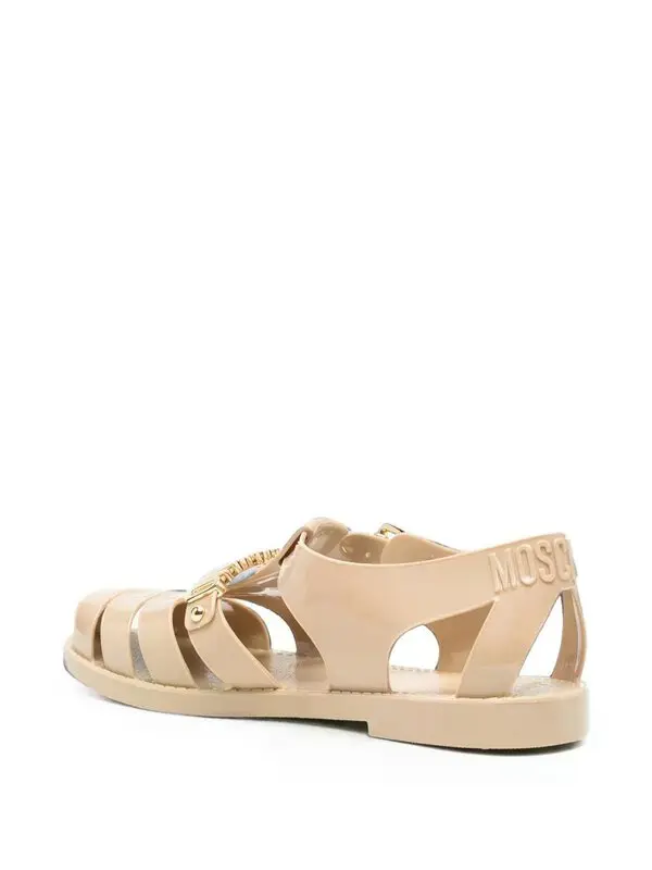 Moschino Logo-plaque Caged Sandals