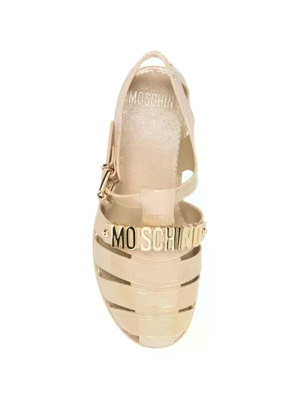 Moschino Plaque Caged Sandals