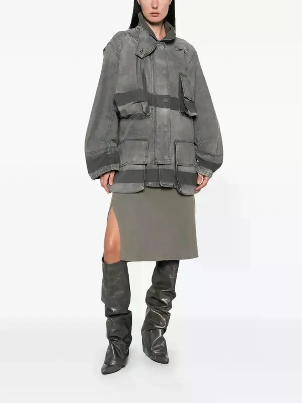 6397 Multi-pocket Cotton Coat