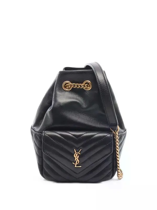 Saint Laurent 2020s Joe Quilted Bucket Mini Bag