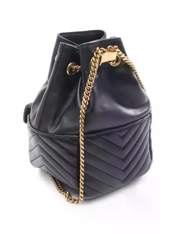 Saint Laurent 2020s Joe Quilted Bucket Mini Bag