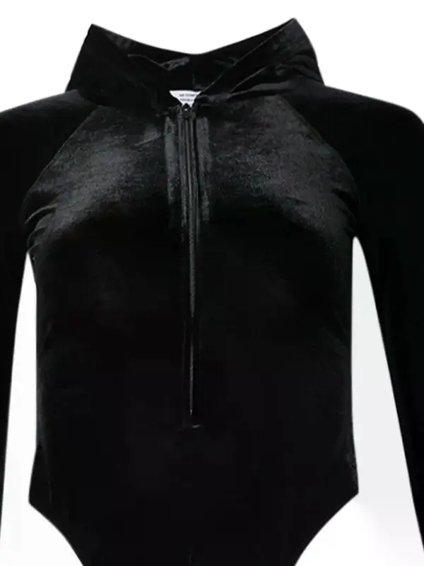 Vetements Velvet Hooded Bodysuit