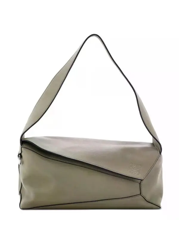 Loewe Puzzle Leather Hobo Bag - Green