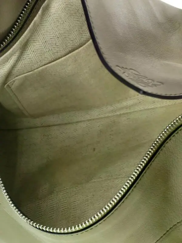 Loewe Puzzle Leather Hobo Bag - Green
