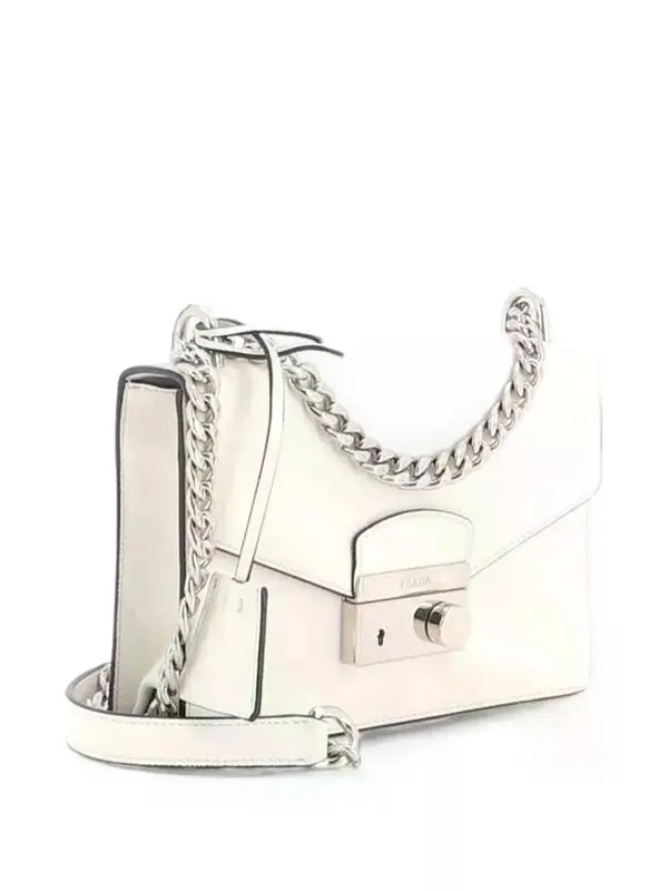 Prada Sound Chain Saffiano Leather Small Shoulder Bag