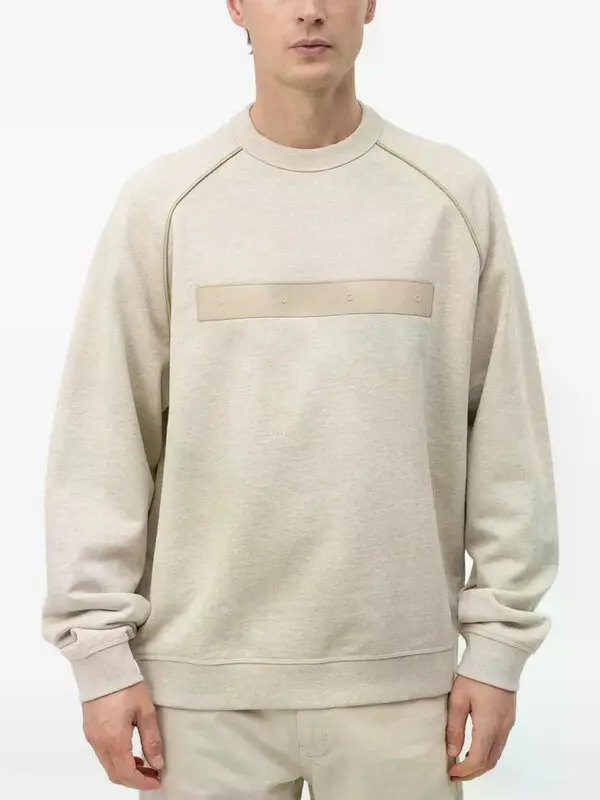 Hugo Relaxed-fit Cotton-terry Sweatshirt With Wide-set Logo