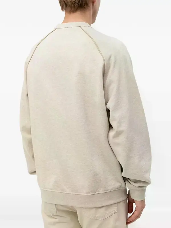 Hugo Relaxed-fit Cotton-terry Sweatshirt With Wide-set Logo