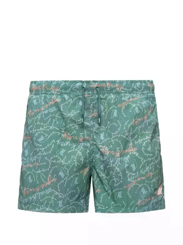 K-WAY Graphic Print Swim Shorts