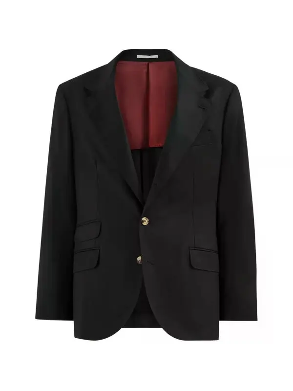 Brunello Cucinelli Virgin-wool Flannel Deconstructed Cavallo Blazer