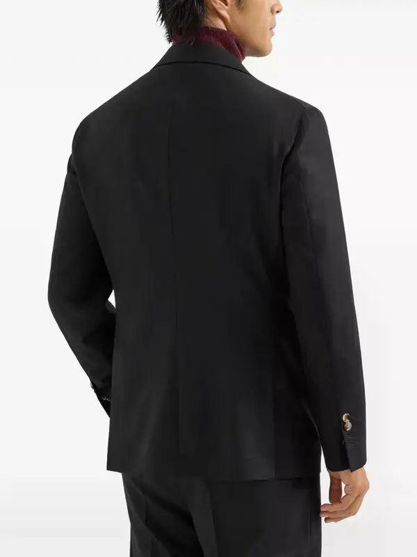 Brunello Cucinelli Virgin-wool Flannel Deconstructed Cavallo Blazer