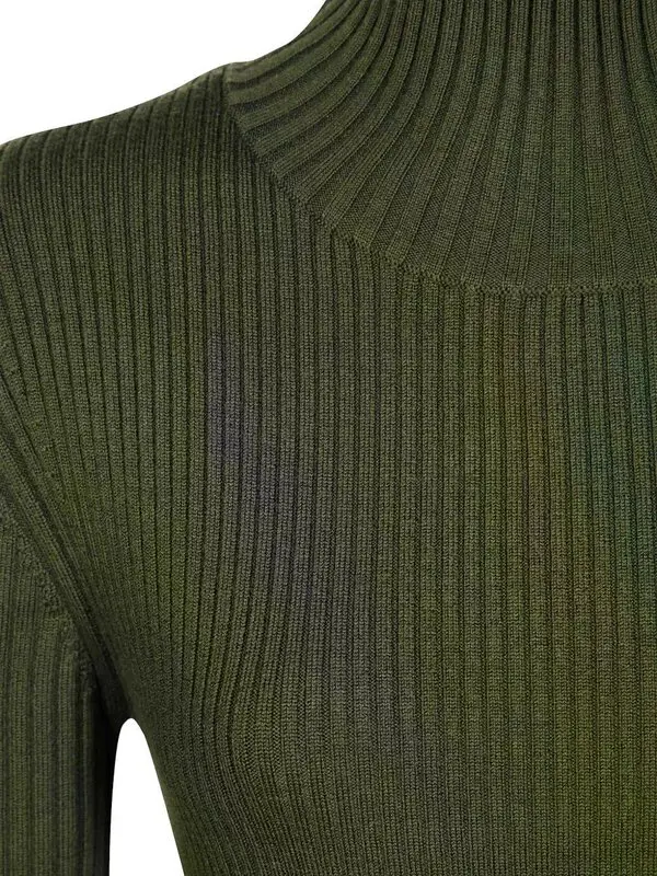 Victoria Beckham Ribbed-knit High-neck Sweater
