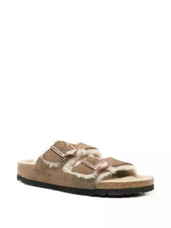 BIRKENSTOCK Arizona Shearling-lined Suede Sandals