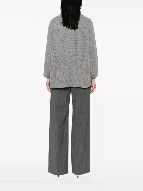 EMERSON RENALDI Ribbed-knit Raglan-sleeve Sweater