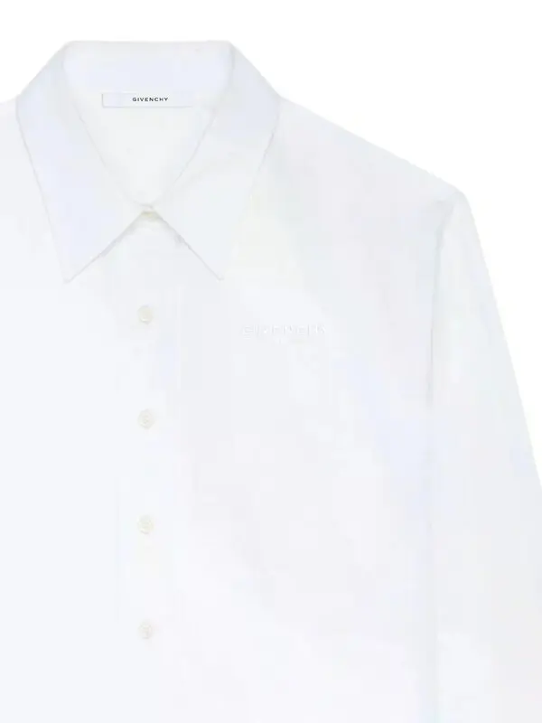 Givenchy Embroidered Logo Poplin Shirt