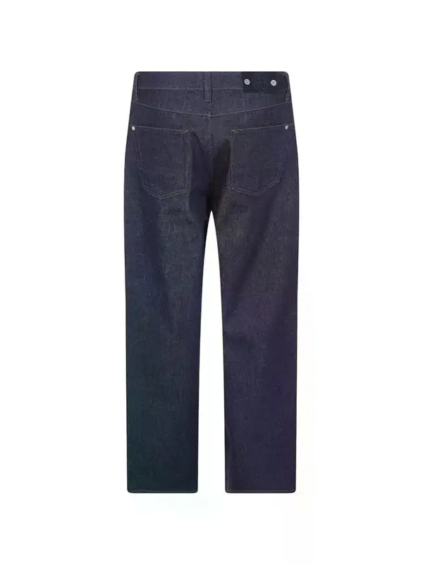 Stone Island Logo-patch Straight-leg Jeans