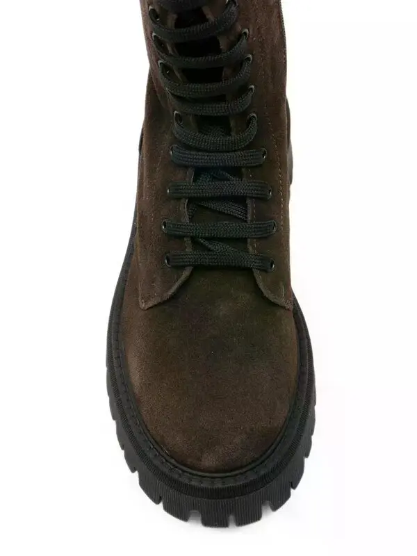 GISEL B Lace-up Suede Boots