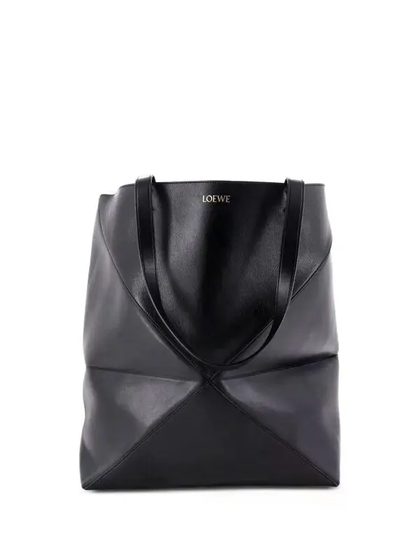 Loewe Puzzle Fold Tote Bag - Black