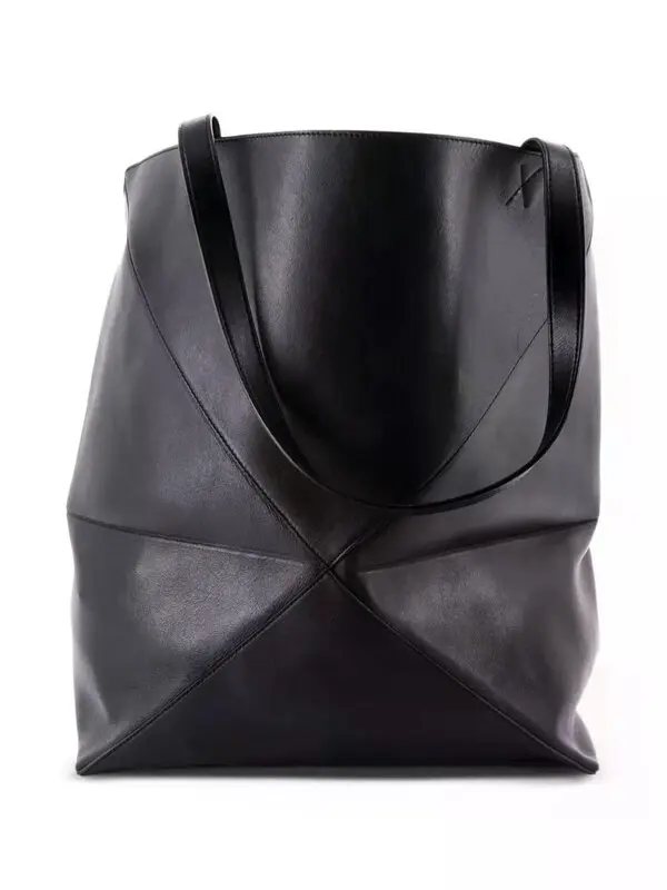 Loewe Puzzle Fold Tote Bag - Black