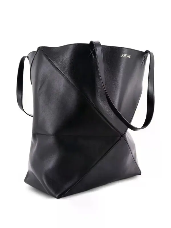 Loewe Puzzle Fold Tote Bag - Black