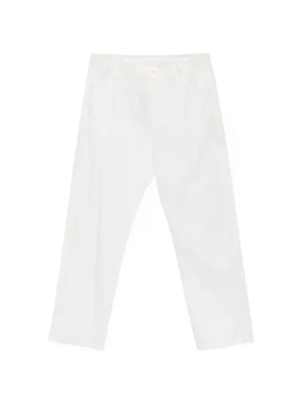 PRIVATE 0204 Elasticated-waist Trousers - White