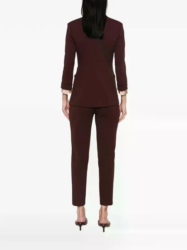 Imperial Bordeaux Cotton Double-breasted Jacket