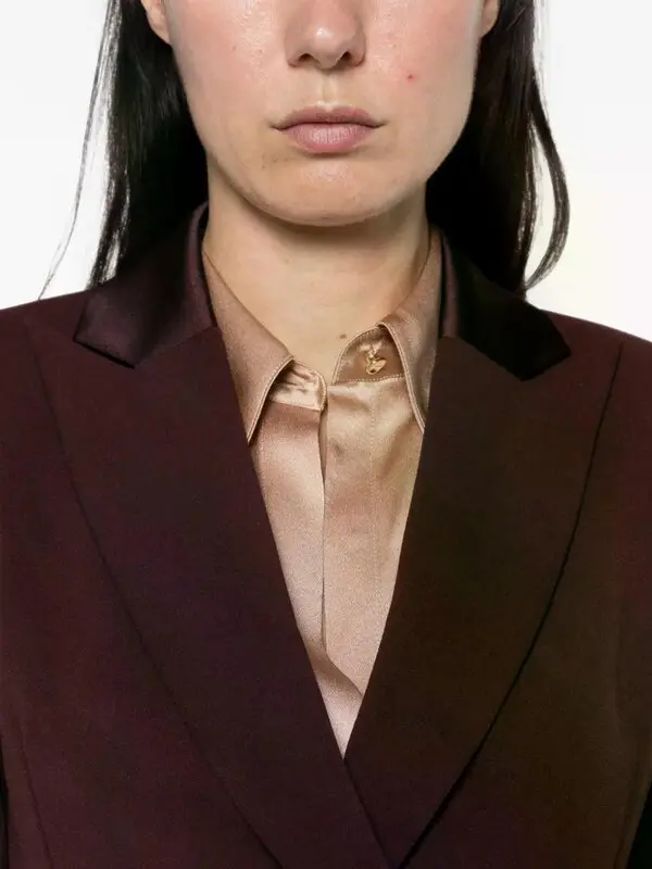 Imperial Bordeaux Cotton Double-breasted Jacket