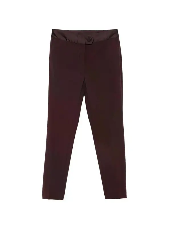 Imperial Cotton Trousers With Satin Waistband