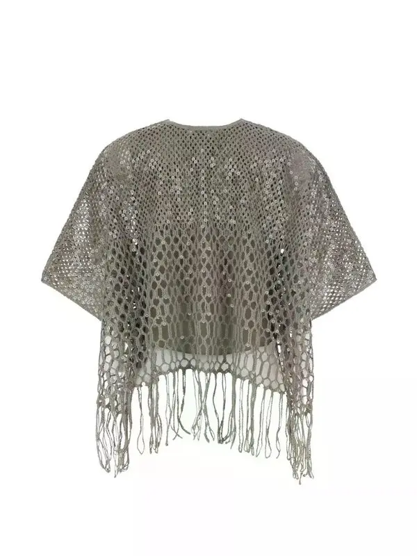Brunello Cucinelli Sequin-embellished Open-knit Sweater