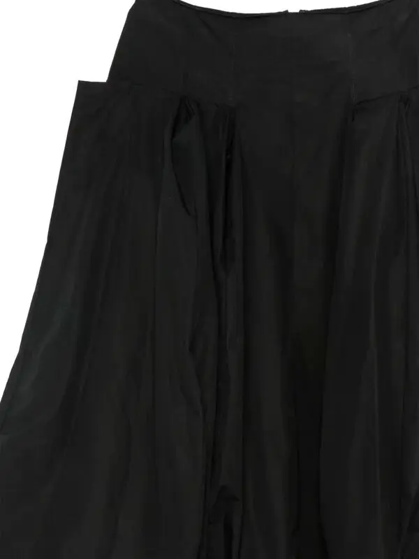 Tibi Pinched-pleat Midi Skirt