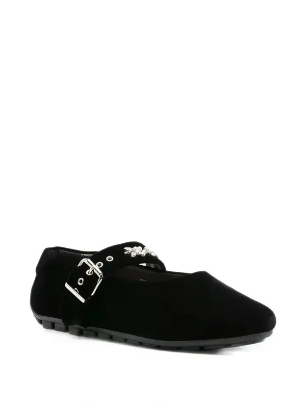 Simone Rocha Embellished Strap Ballet Flats