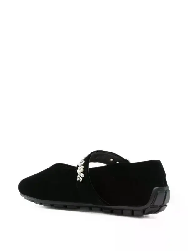 Simone Rocha Embellished Strap Ballet Flats