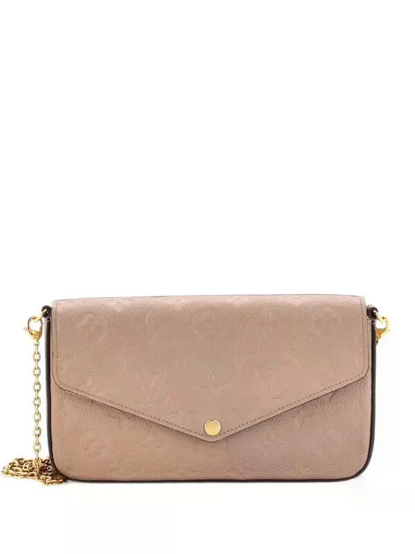 LOUIS VUITTON Felicie Pochette Monogram Empreinte Leather Crossbody Bag - Neutrals