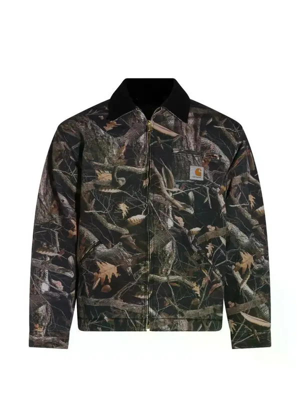Carhartt Work In Progress Camouflage Cotton Jacket - Black