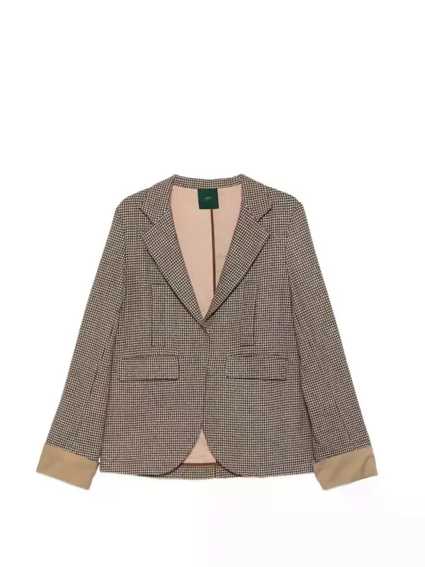 MAISON JEJIA Harry Houndstooth-pattern Blazer - Neutrals