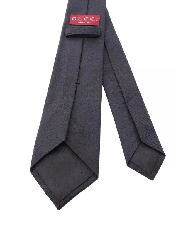 Gucci Horsebit Jacquard Neck Tie