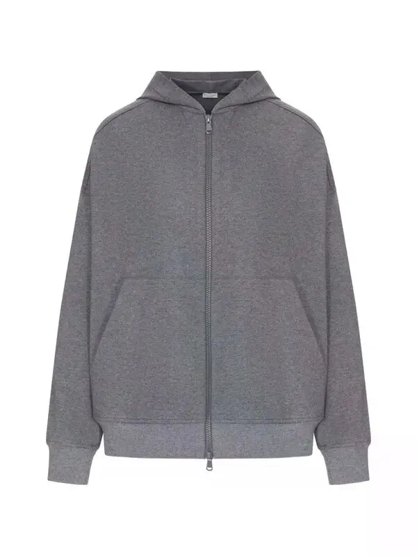 Brunello Cucinelli Bead-embellished Zip-up Hoodie