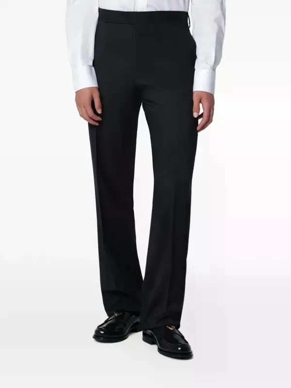 LARDINI Pressed-crease Tailored Trousers